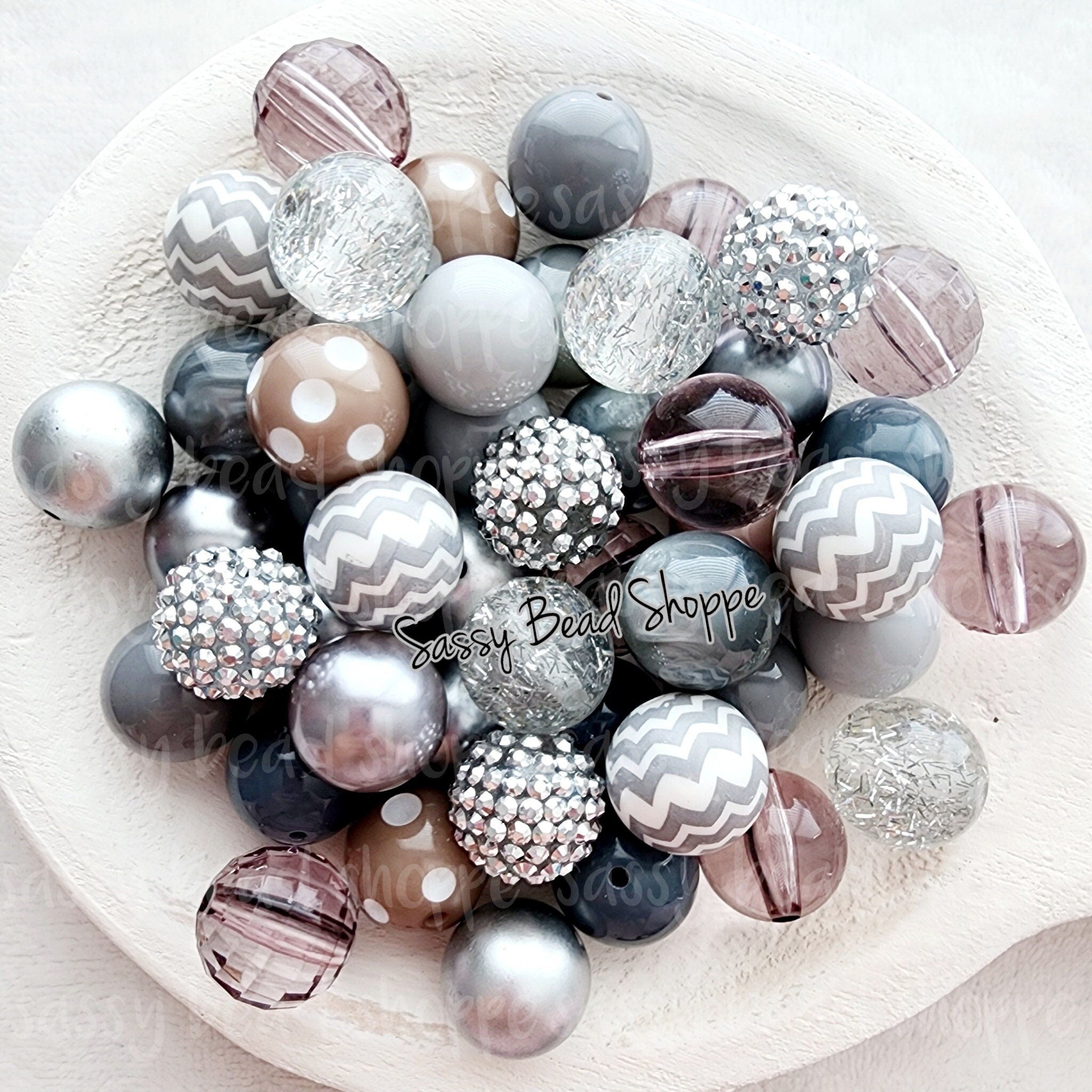 Giddy Gray Bead Mix – Sassy Bead Shoppe