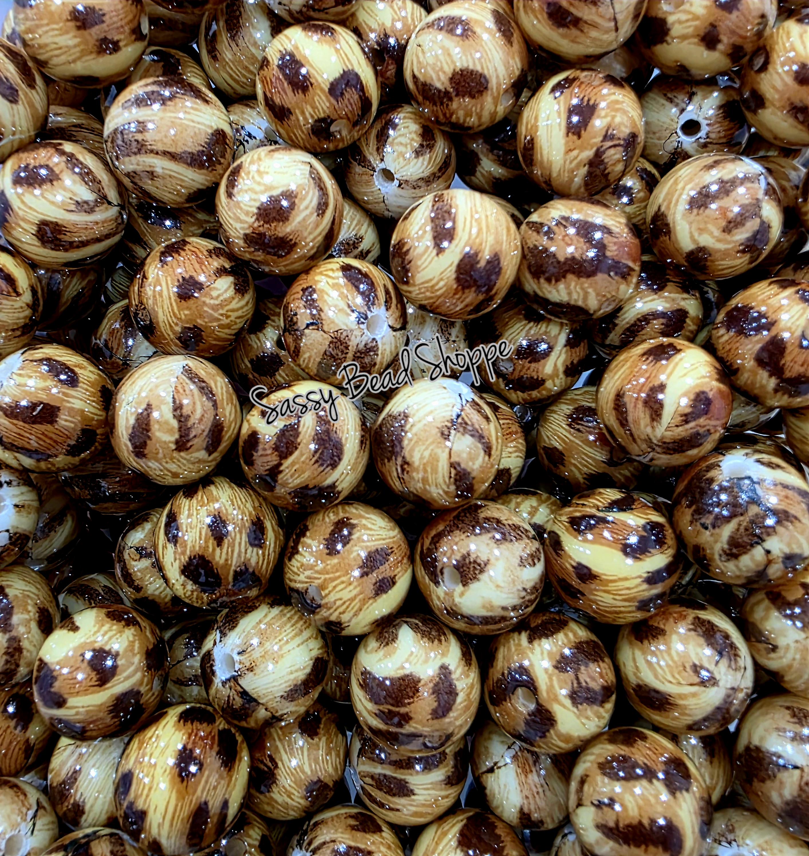 20MM Cheetah Beads – Sassy Bead Shoppe